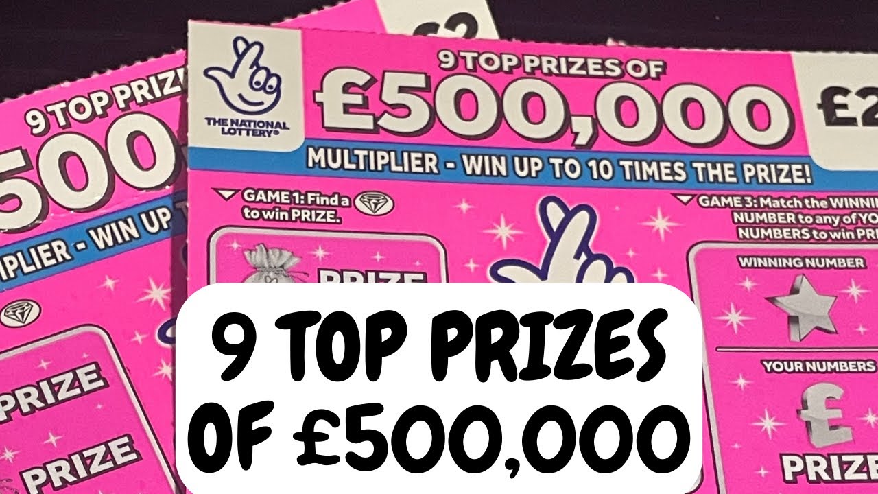 9 TOP PRIZES OF £500,000 £2 each 5 to play! ONE OF THE BEST CARDS ...