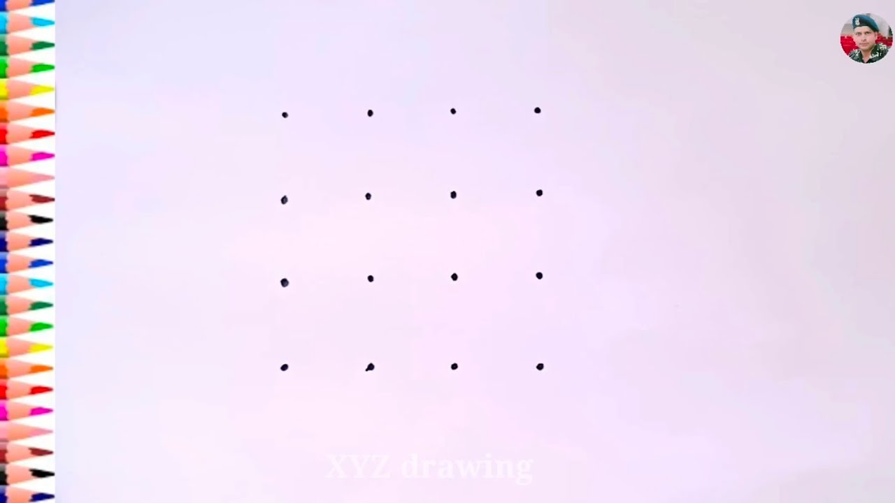 4×4 dots design drawing || Unique design || Manmohak design - YouTube