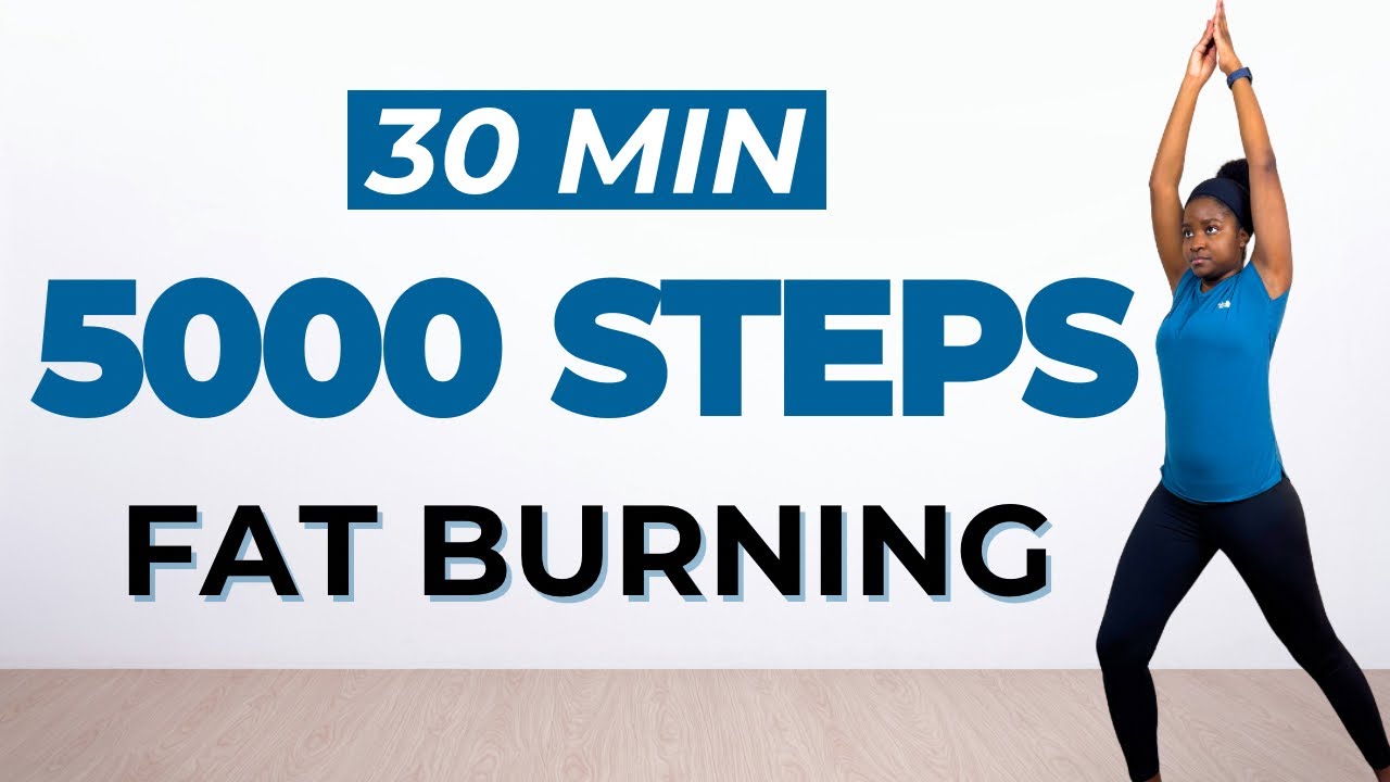 5000 STEPS INDOOR WALKING IN 30 MIN | Burn Cals fast + Lose Weight ...
