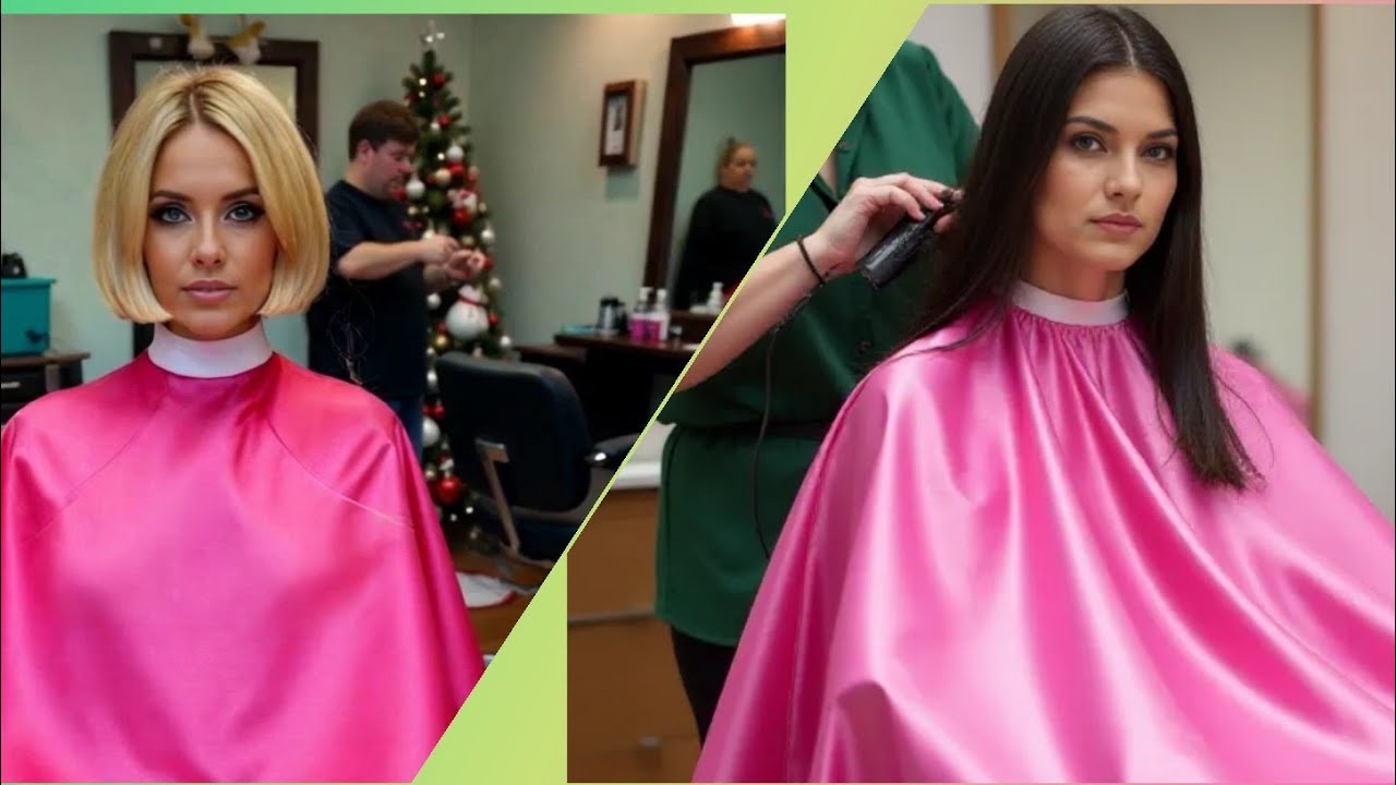 Pink salon capes you've never seen before - YouTube