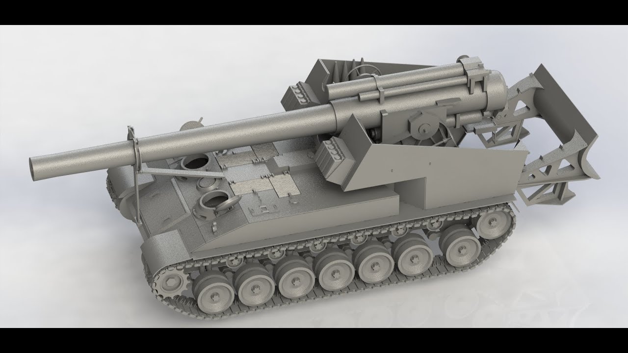 3D Printing(FDM) Tank : T92 Self-propelled Artillery - YouTube
