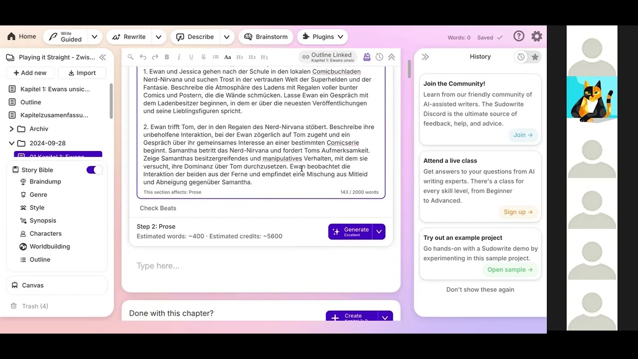 Deep Dive: Sudowrite auf Deutsch Q&A - YouTube