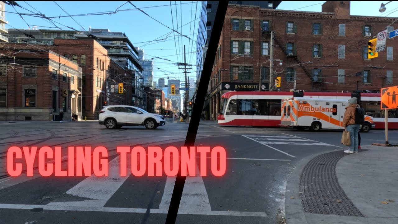 Toronto cycling - What is it like to ride a bike in Toronto - YouTube