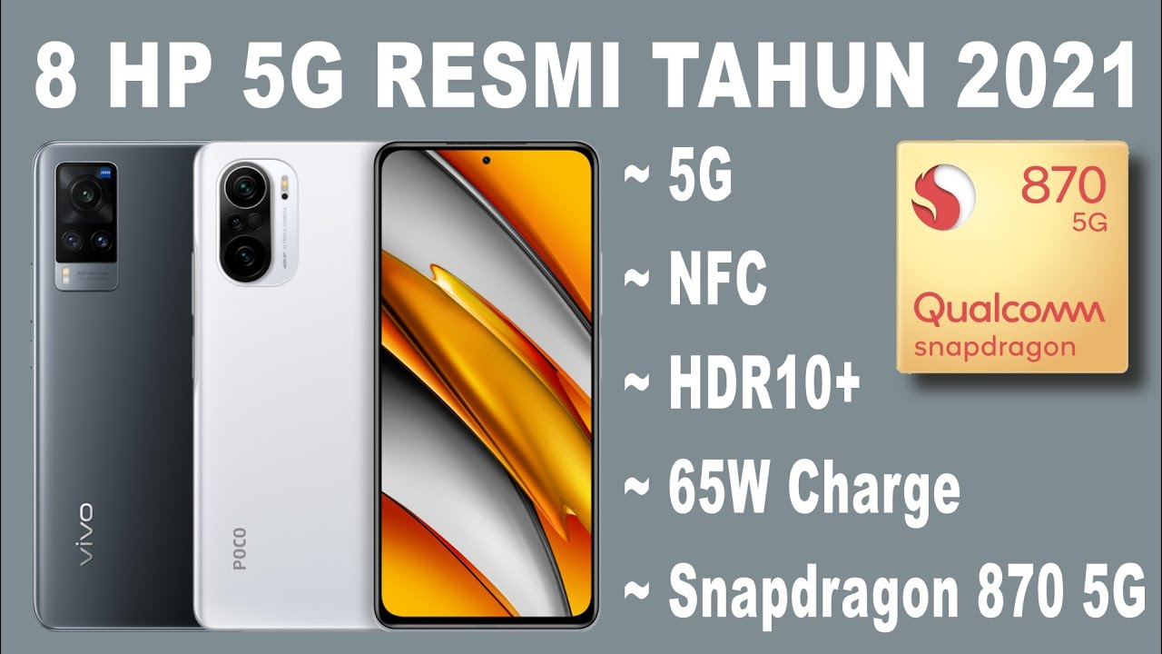 8 HP 5G 2021 | hp 5G makin terjangkau - YouTube