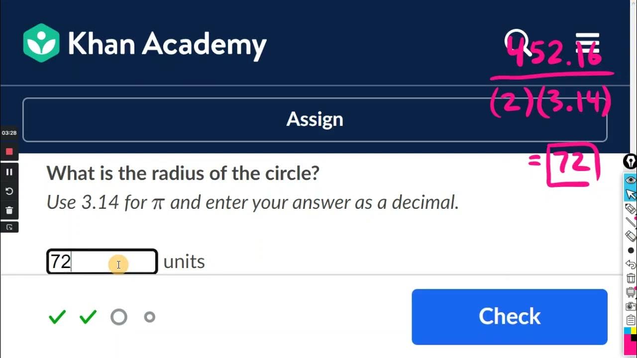 Circumference of a circle : Khan Academy - YouTube