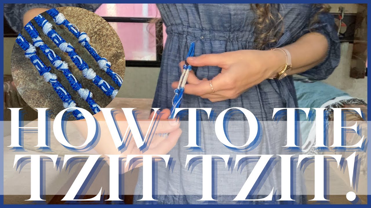 UNIQUE! How to Tie Tzitzit with the Name YHVH in Hebrew Letters! - YouTube