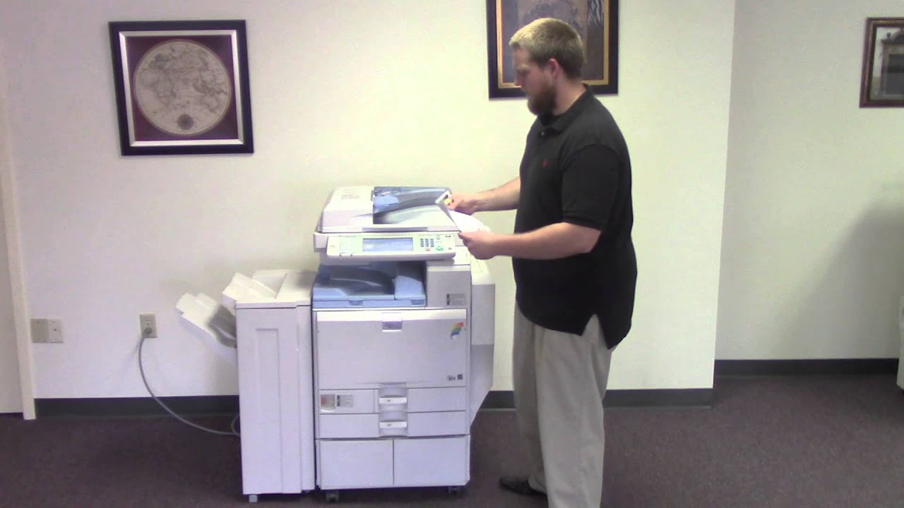 Ricoh MP C3300 29K 120K - YouTube