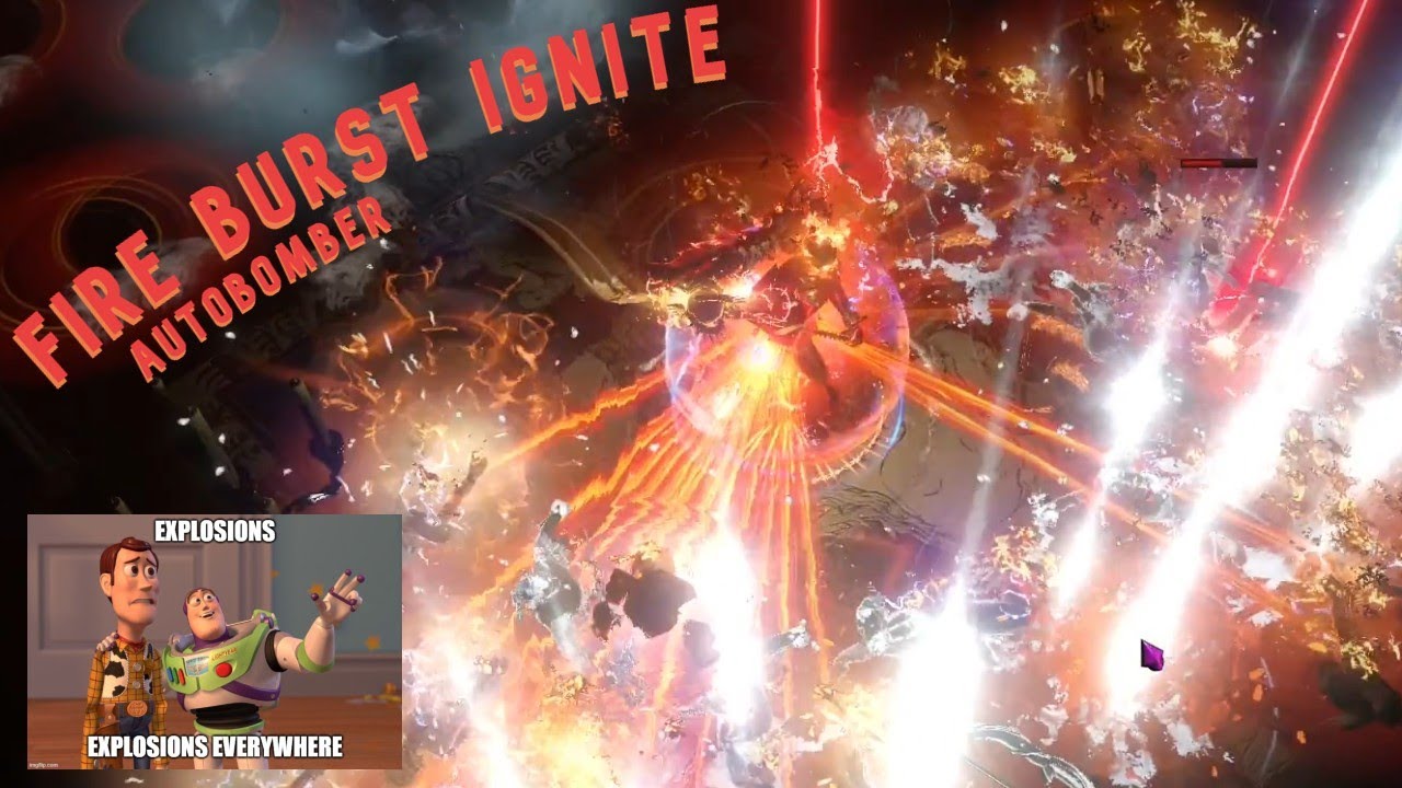 PoE 3.21 Fire Burst Elementalist ignite autobomber - YouTube