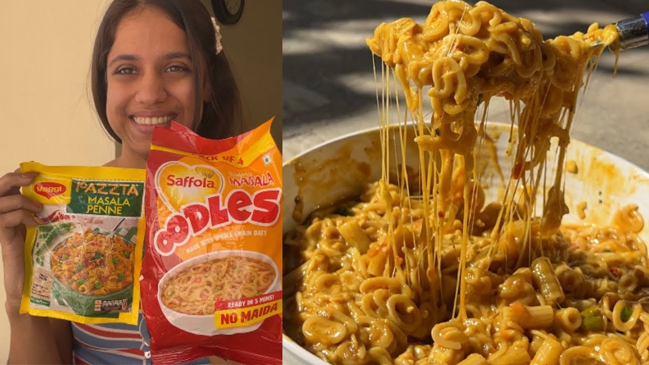 Cheesy Maggi Pasta and Oodles Recipes 🤤 | Best Cheesy Lunch | So Saute ...