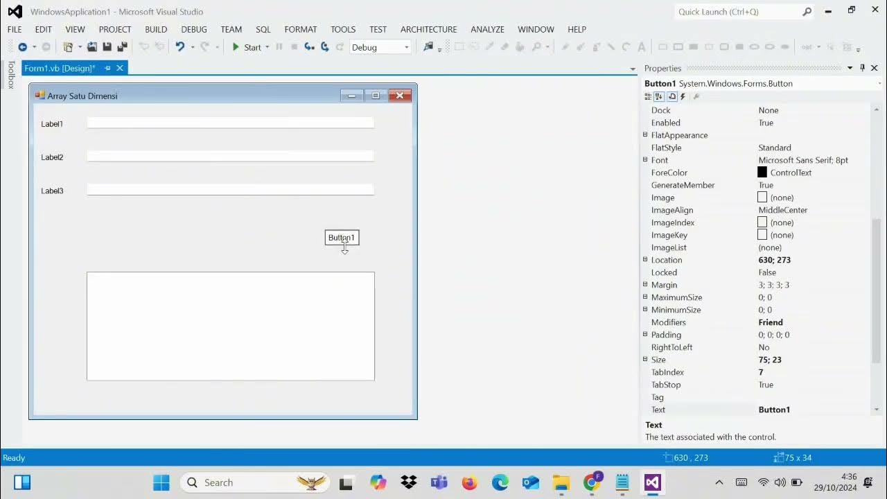 CARA MEMBUAT ARRAY MENGGUNAKAN VISUAL STUDIO 2012 - YouTube