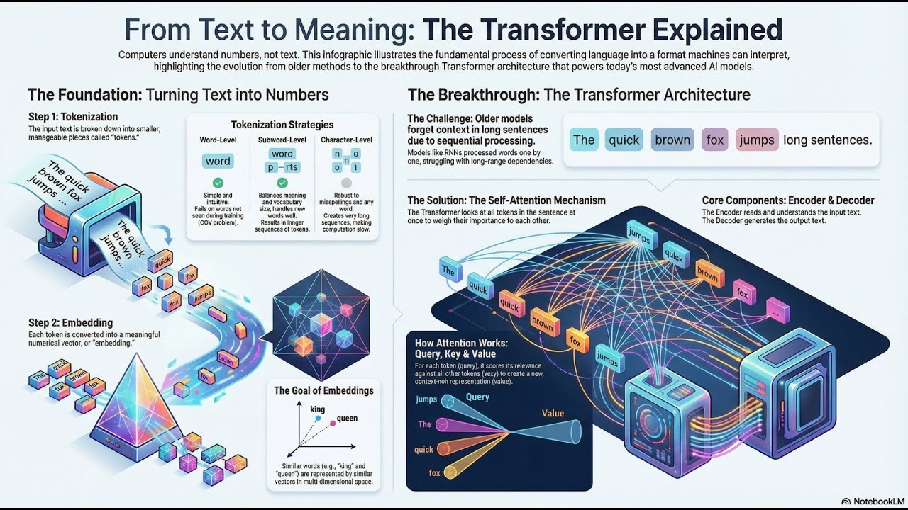 Tokenization, Embeddings, and the Transformer Architectures - YouTube