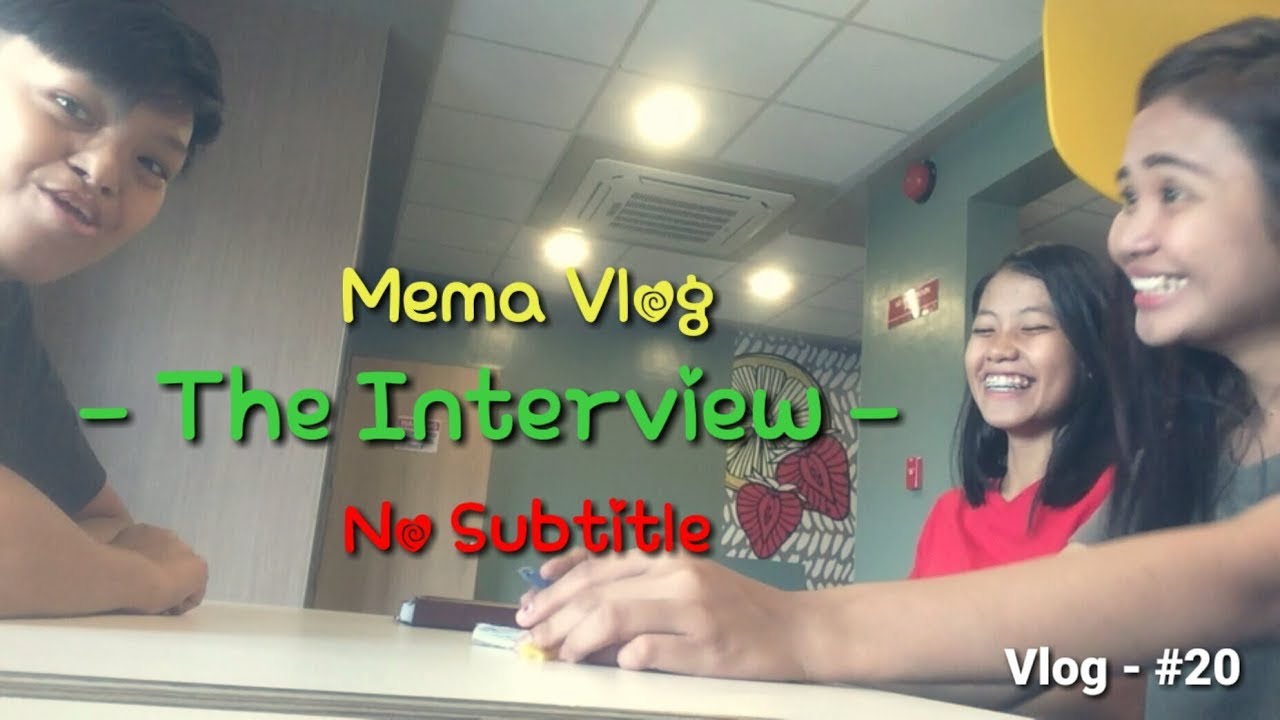 Vlog - #20 The Interview - YouTube