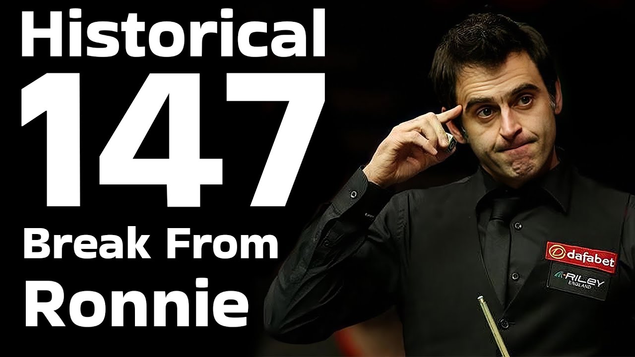 This 147 break will go down in history forever! Ronnie O'Sullivan ...