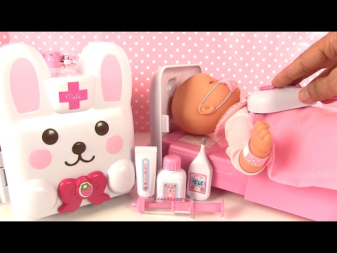 Poupon Rabbit Ambulance Poupée Corolle Malade