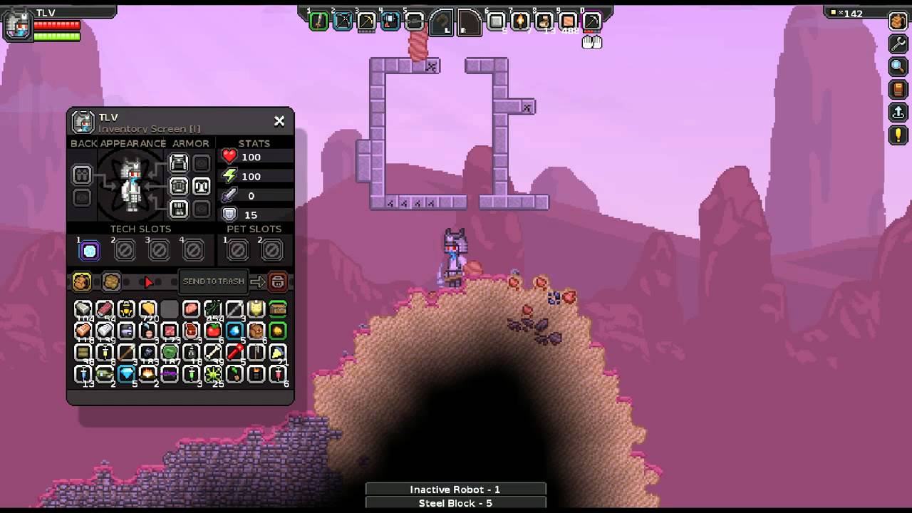 Starbound - Episode 54 : ROBOT BOSS battle pro game tactics. not a pet ...