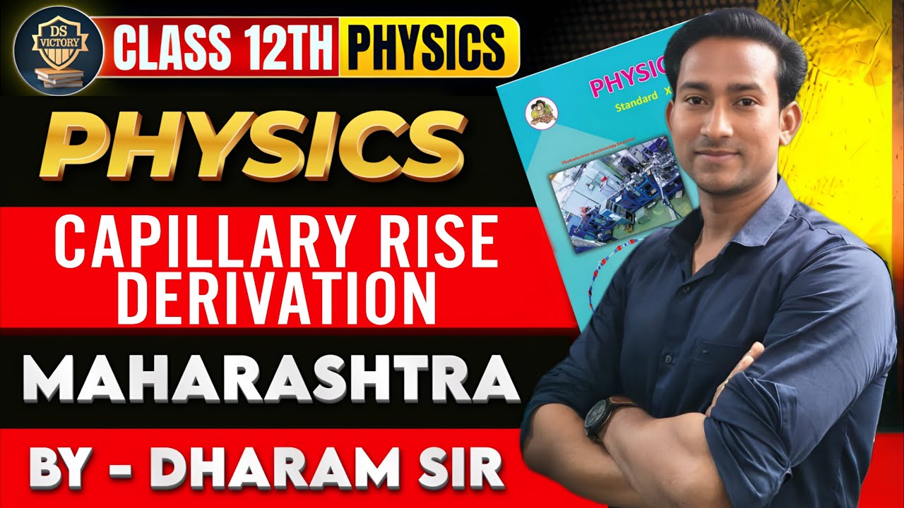 Capillary Rise Derivation using Force Method | Height of Liquid Column ...