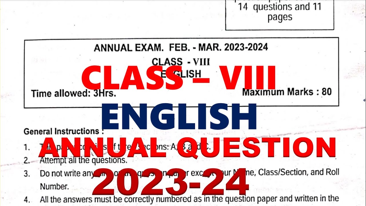 DAV CLASS 8 ENGLISH PREVIOUS YEAR QUESTION PAPER ANNUAL QUESTION dav-class-8-english-previous-year-question-paper-annual-question
