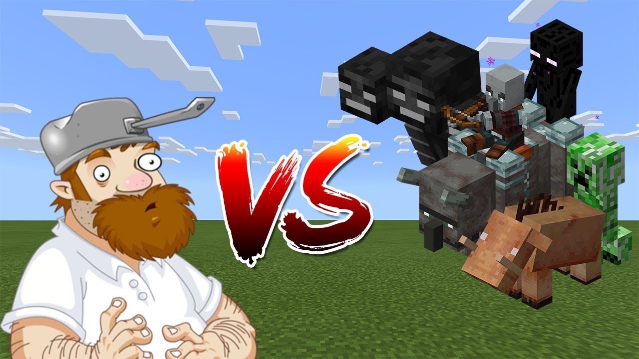 Crazy Dave vs Minecraft - YouTube