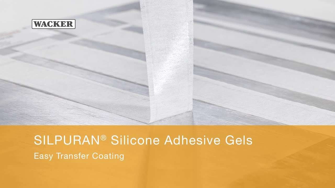 SILPURAN® Silicone Adhesive Gels - Easy Transfer Coating - YouTube