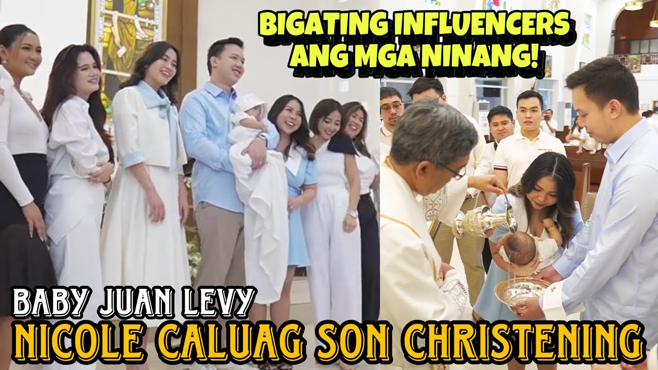NICOLE CALUAG FIRST BABY BININYAGAN NA! JUAN LEVY CHRISTENING BIGATING ...