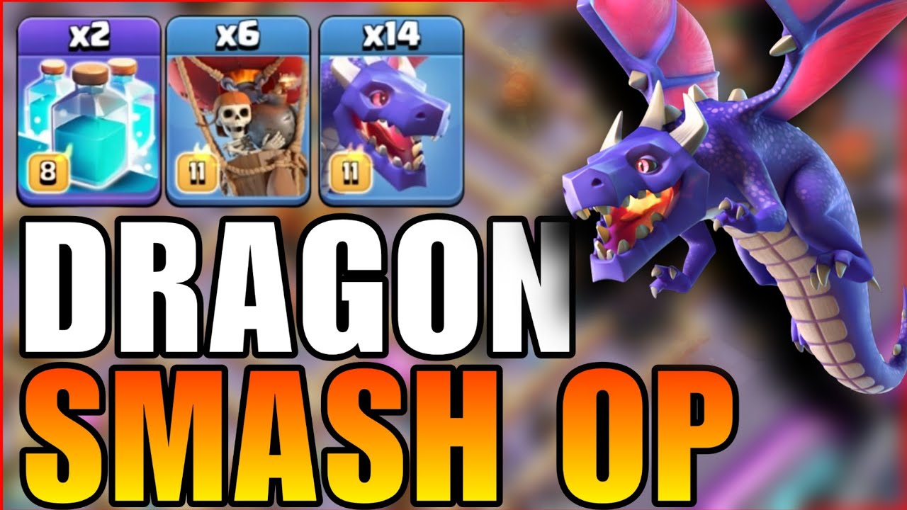 DRAGON SMASH🔥IS THE MOST OP ATTACK STRATEGY in LEGEND LEAGUE | TH16 ...