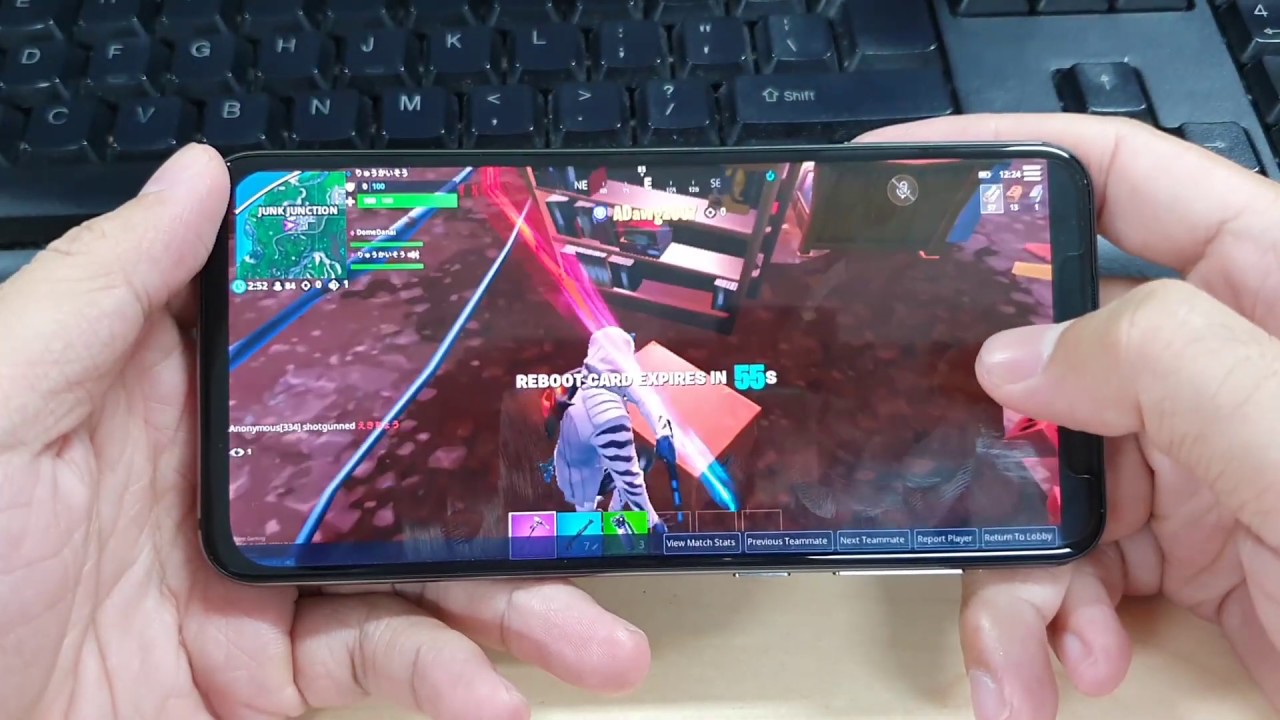 Test Game Fortnite on Xiaomi Mi 9 SE - YouTube
