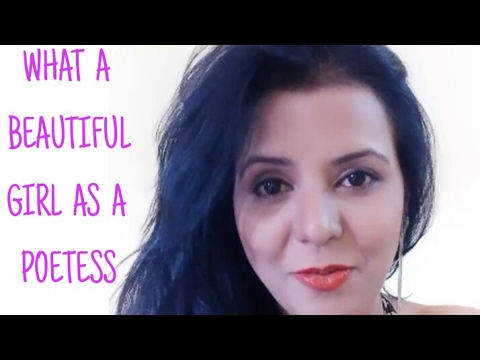 What a beautiful girl as poetess... - YouTube