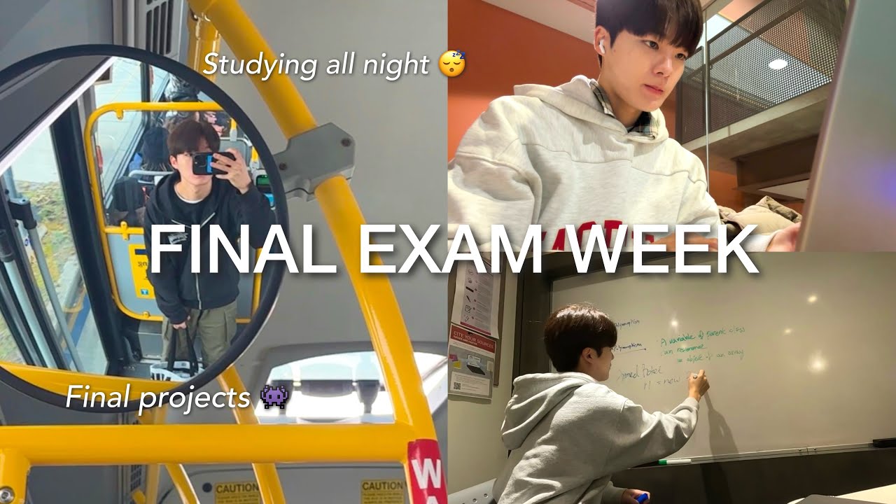 STUDY VLOG: final exams week as an SFU studentㅣfinal projects, end of the sem 캐나다 유학생의 파이널 브이로그 ...
