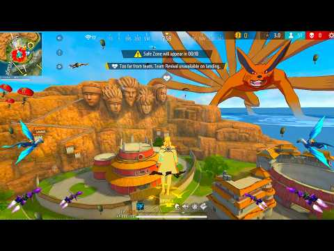 KURAMA LINK MODE💪99% Headshot🎯41 Kill⚡| Solo Vs Squad Full Gameplay | intel i5 🖥 Freefire