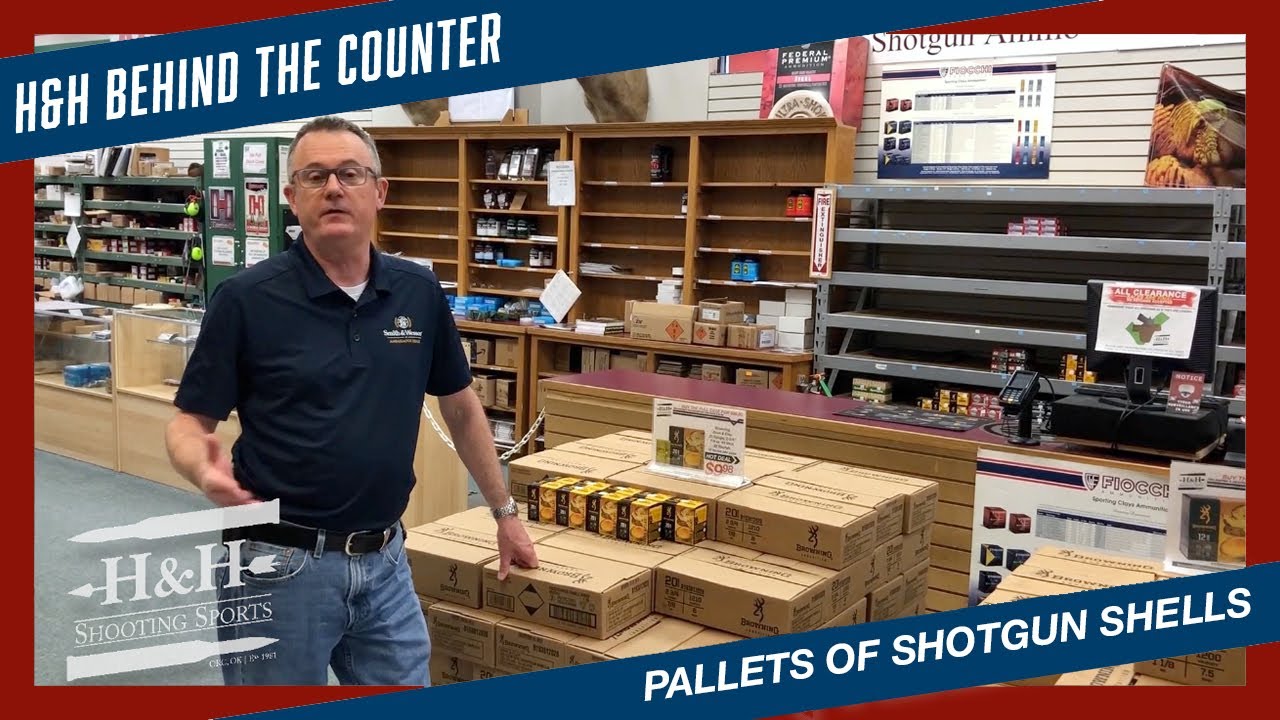 H&H Shooting Sports - Behind The Counter - Pallets of Shotgun Shells ...