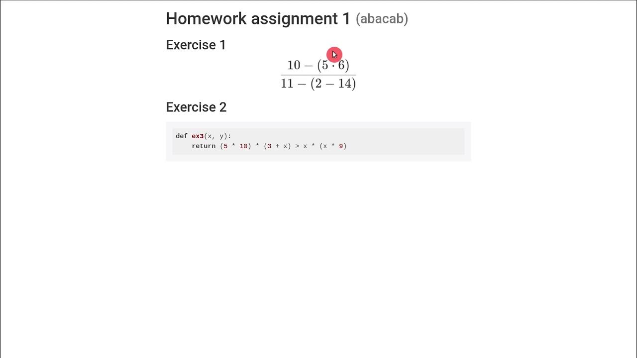 CS450 S21 04 04 Homework 1 overview - YouTube