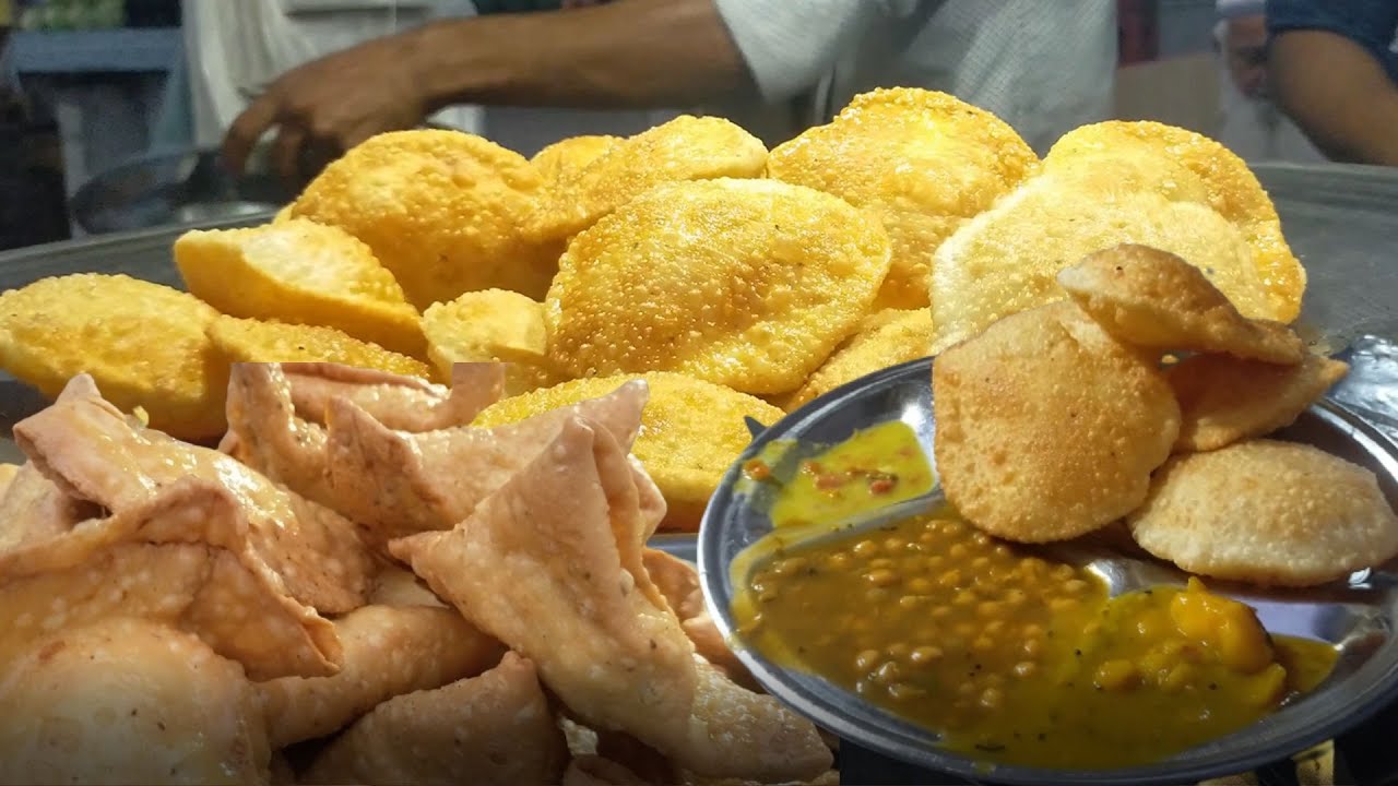 Karachi Special Samosa Chaat | Crispy Dal Kachori | Karachi Snack ...