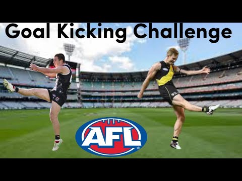 AFL GOAL KICKING CHALLENGE - YouTube
