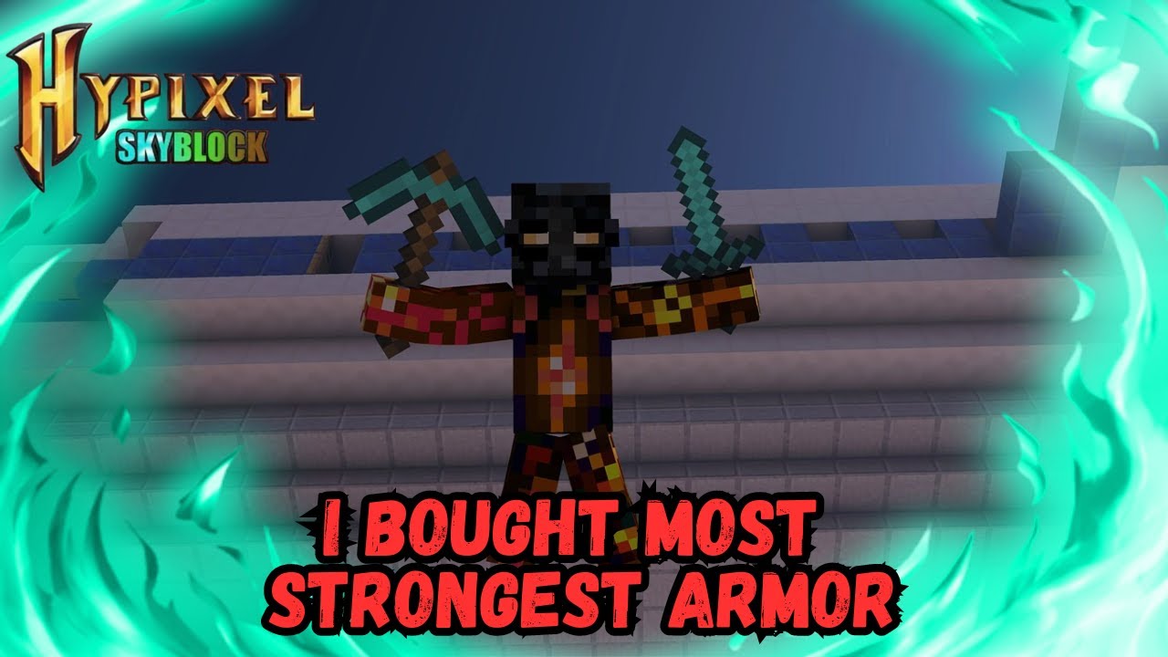 Buying The Strongest Armor Of The Entire Game In Hypixel - YouTube