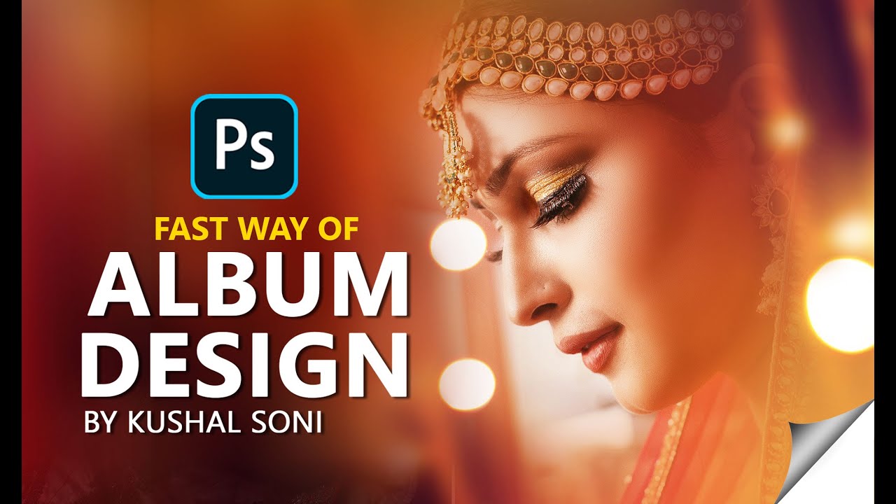 fast album design on Adobe Photoshop CC - YouTube