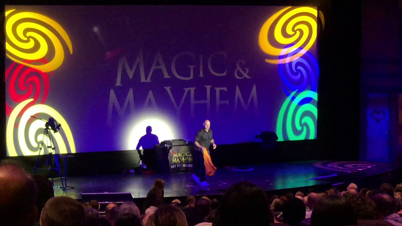 Dizzy magic mayhem balloon trick on norwegian breakaway - YouTube