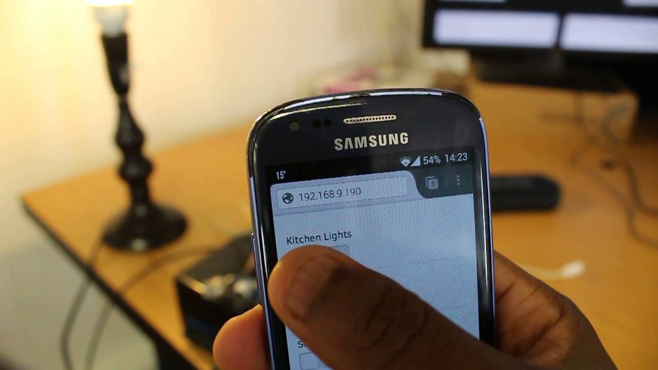 Android Control Raspberry Pi based Home Automation - YouTube