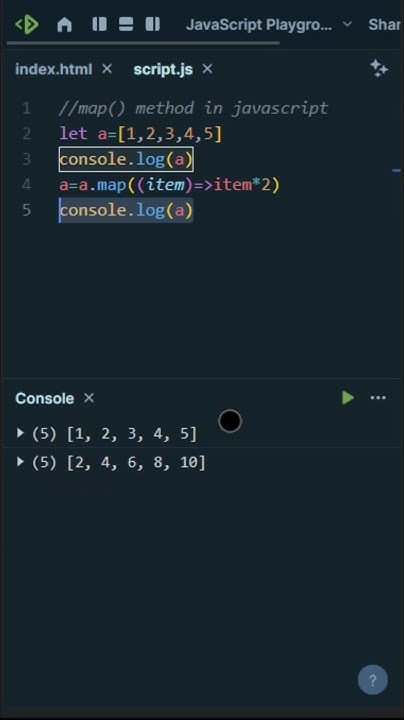 Javascript Tricks Understand Arraymap Method Shorts Codingshorts Youtube