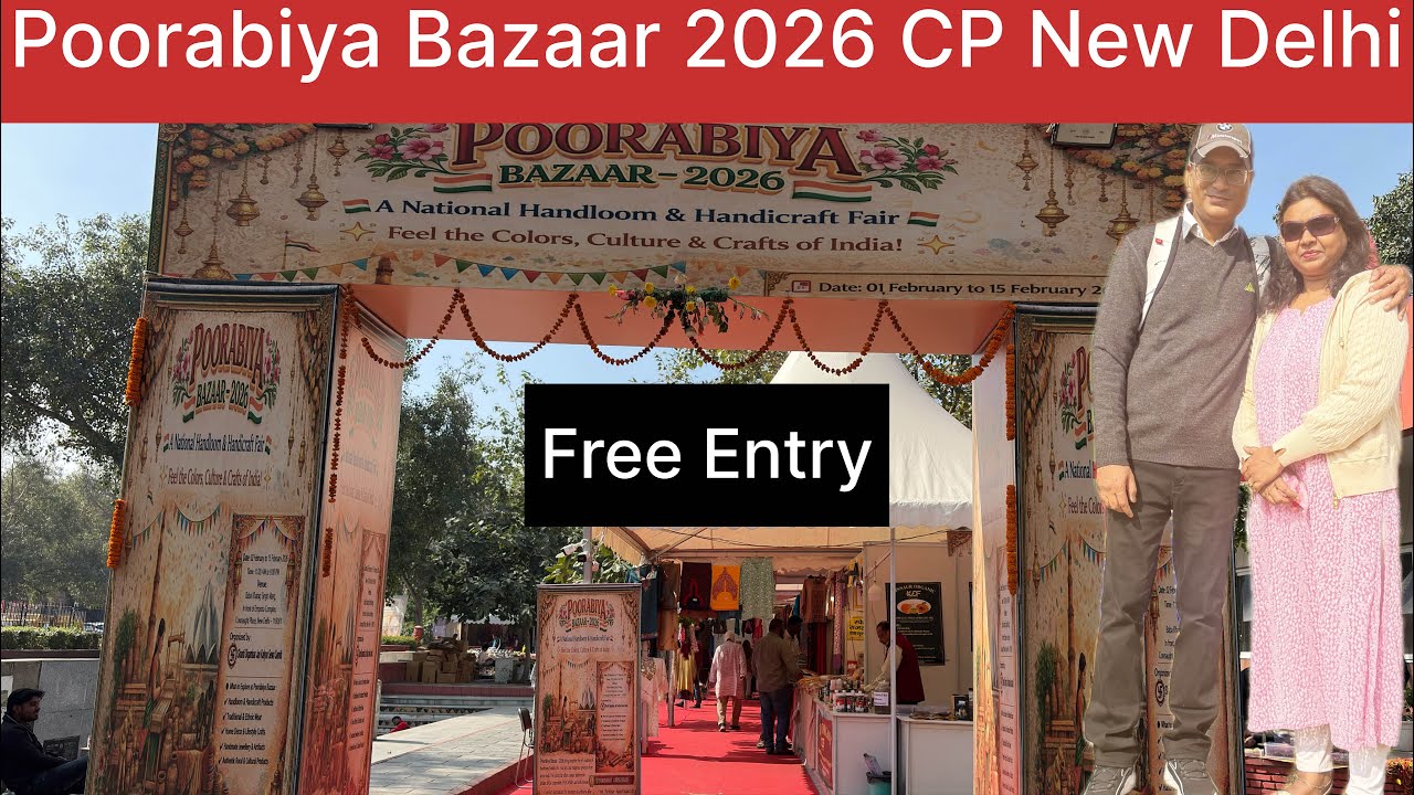 POORABIYA BAZAAR 2026 | Handloom Expo CP Delhi | Janpath Market New ...