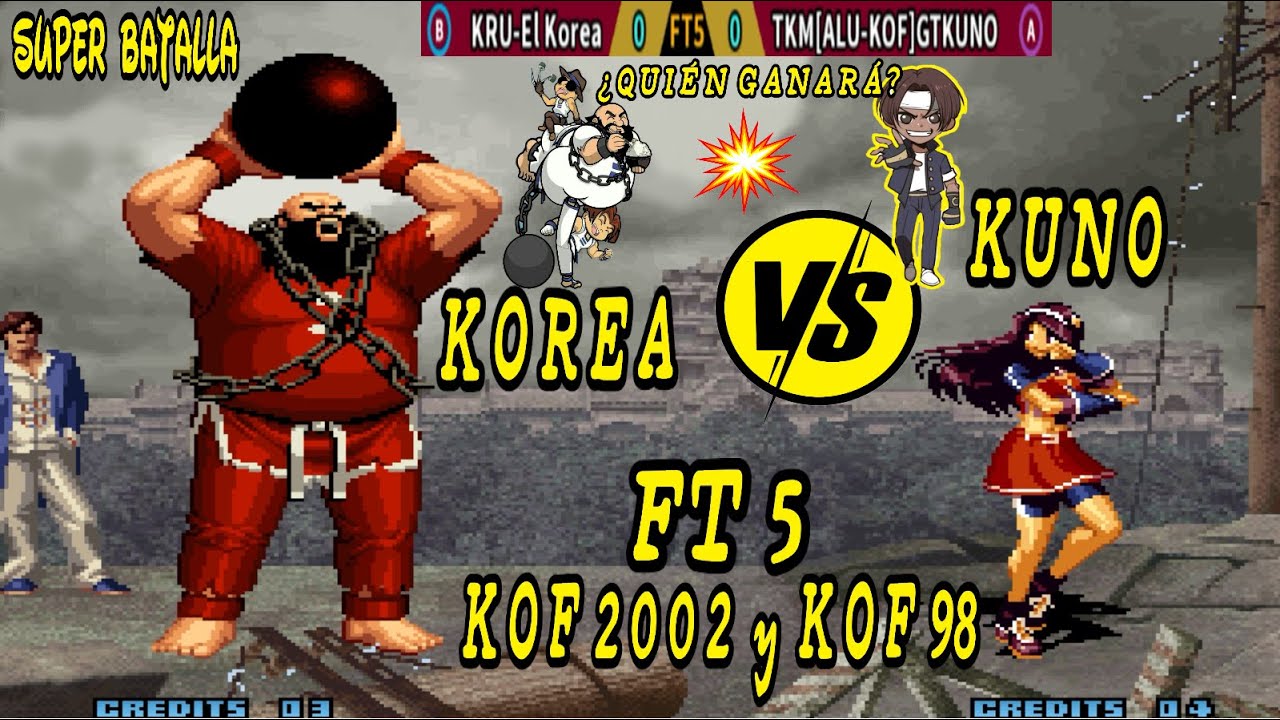 KOF 2002 Y 98 -TOP Kuno Vs El Mejor Chang MÉXICO - YouTube