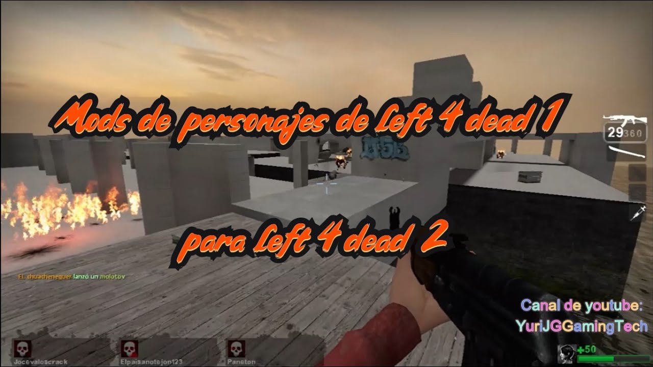 Mods de personajes de left 4 dead 1 para left 4 dead 2 - YouTube