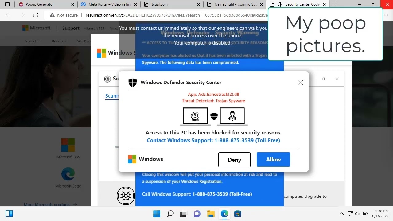 Microsoft Scammer uses dial numbers to hurt me. Fake Tech Support ...
