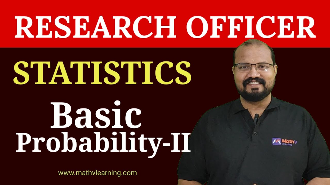 STATISTICS | Basic Probability -II | RESEARCH OFFICER | Kerala PSC ...