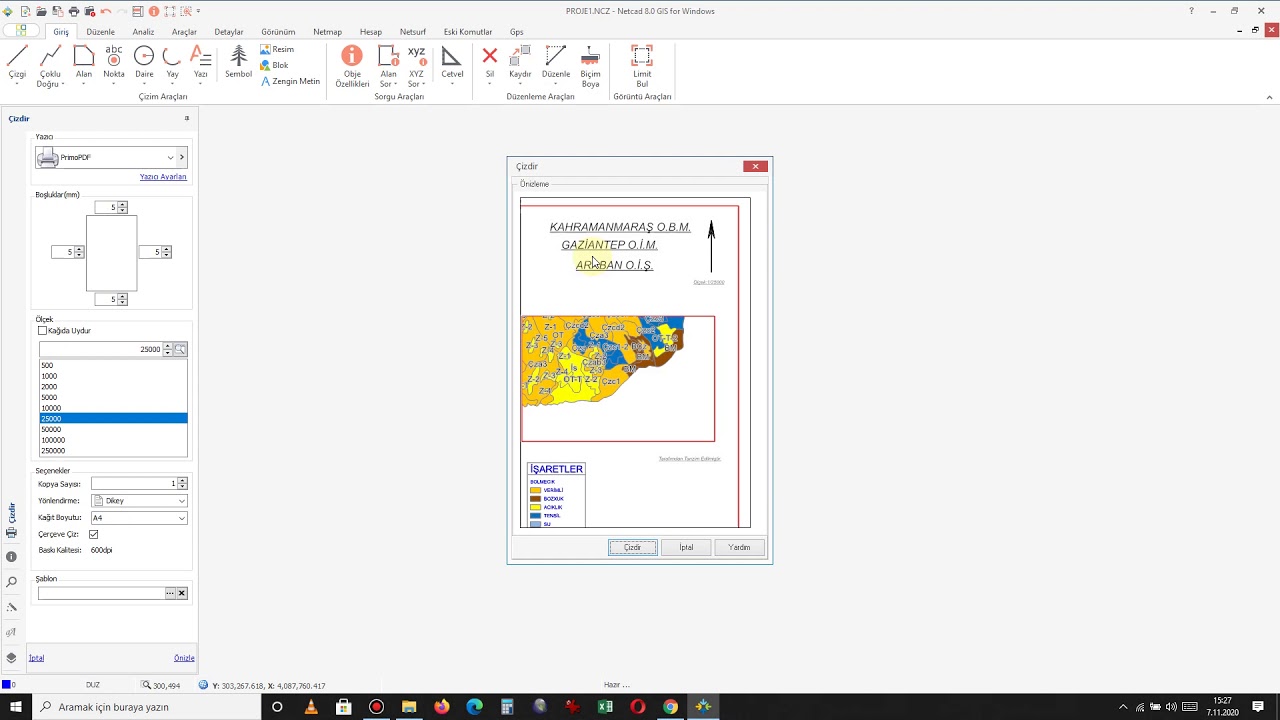 45- NETCAD 8 CIKTI İŞLEMLERİ - YouTube