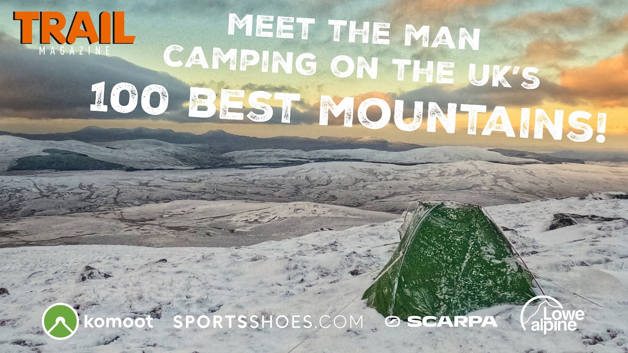 Meet the man wild camping on the UK's 100 best mountains - YouTube