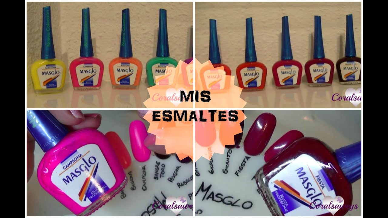 Mis esmaltes de MASGLO / Nail Polish Collection - YouTube