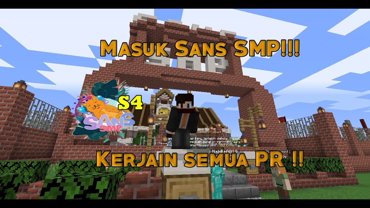 AKU DIUNDANG MASUK SANS SMP S4!!! SERVER MIRIP SANS SMP S4 MCPC - YouTube