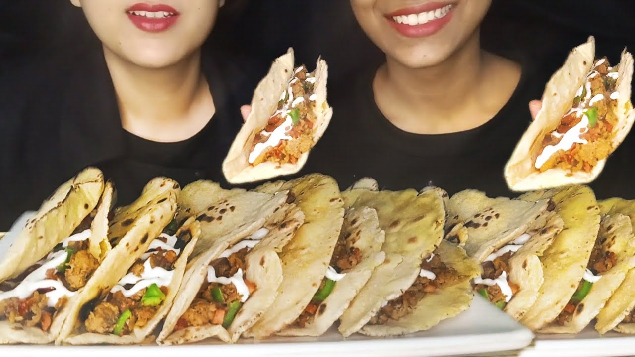 Eng Sub) ASMR Eating Taco's |Taco's Eating Challenge |Mukbang Soul ...
