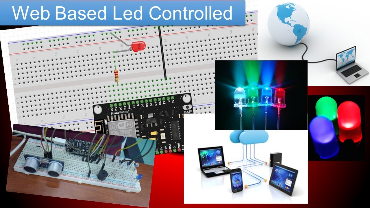Arduino Web based Led Controlled v1 using nodemcu - YouTube