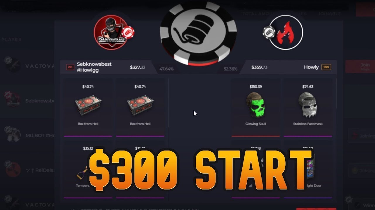 $300 Start on Howl.gg!! How Many Rust Skins Can I Win?? - YouTube